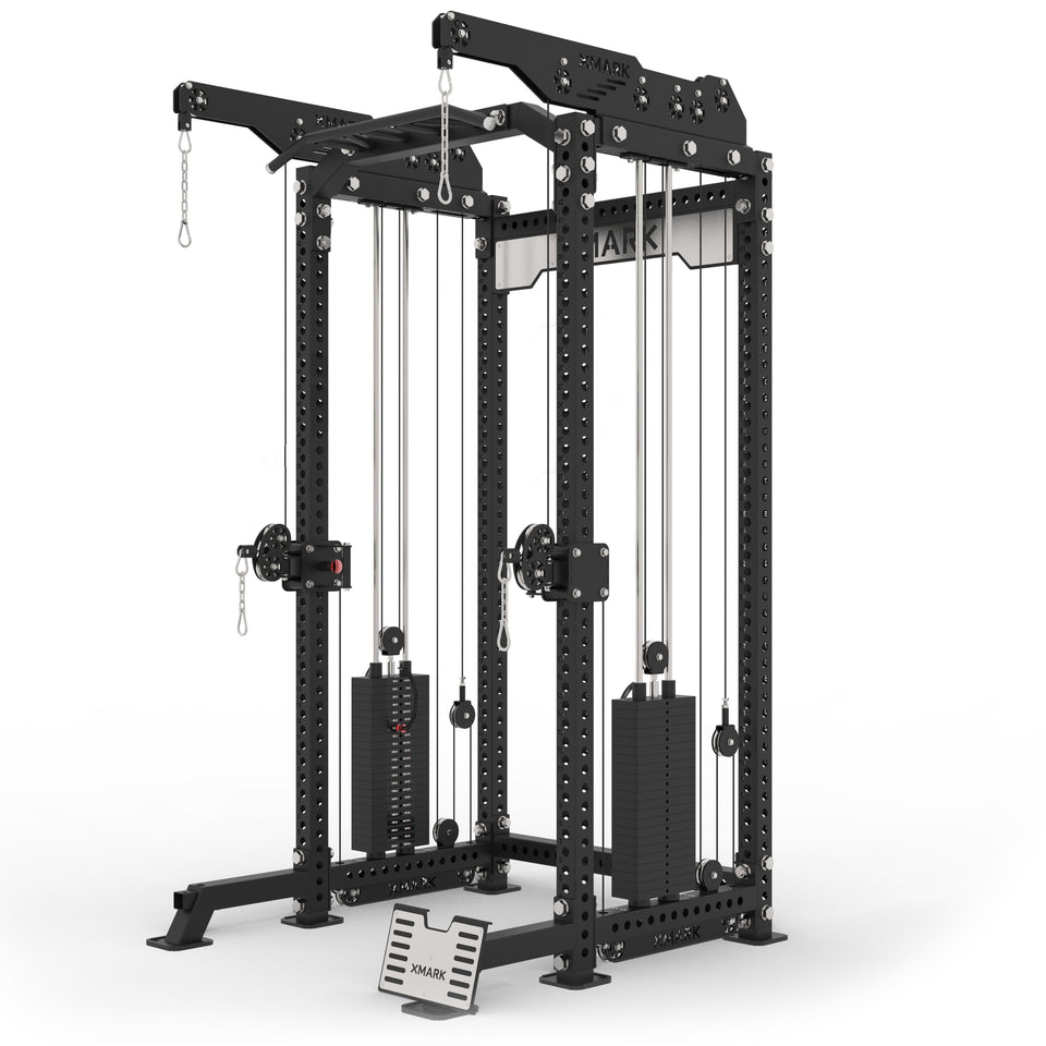 Commercial Half Rack Functional Trainer | Lat Pulldown at Home | XMARK