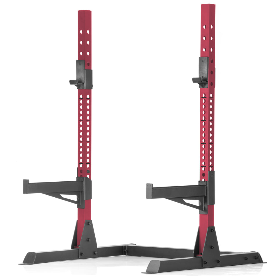 Squat Rack Bench Press with Adjustable Safety Spotters | XMARK